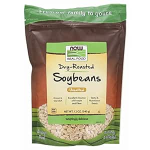 NOW Foods, Soybeans, Dry Roasted and Unsalted, Source of Protein and ...