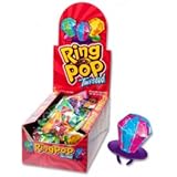 Amazon.com: Topps Ring pop Twisted Fruit pop Candy - 24 Pieces/Pack ...