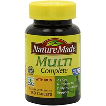 Amazon.com: Nature Made Multi Complete Tablets 130 ea (Pack of 4 ...
