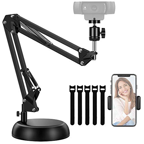 InnoGear Webcam Stand, Adjustable Desk Suspension Boom Scissor Arm ...