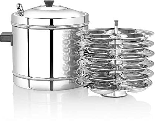Idli cooker Idli maker Idli Steamer Idly cooker 6 Plates Stainless ...