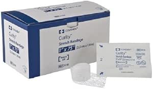 Amazon.com: Curity Stretch Bandages Sterile 1"X75" 12 Each / 1 Box ...