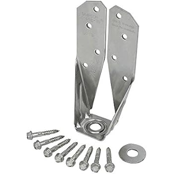 Simpson Strong Tie DTT2Z-R2 Deck Tension Tie, ZMAX 2 Each with 1.5-inch ...