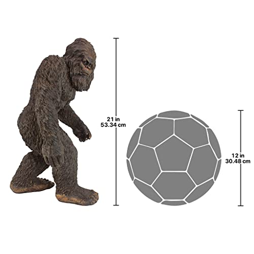 Design Toscano DB383091 Yeti The Bigfoot Garden Statue, Medium, Brown ...