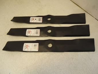 Amazon.com : 3 Pack Mower Blades for John Deere M115495 48" Decks ...