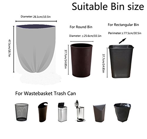 Small Trash Bag,Gereen 1.6 Gallon Extra Strong Trash bag Garbage Bag ...