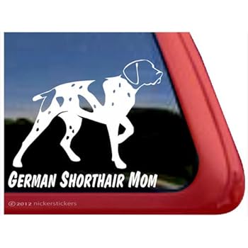 Amazon.com: German Shorthaired Pointer Clear Vinyl Decal Sticker for ...