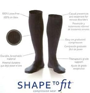 Amazon.com: Dr. Comfort Shape to Fit Compression Socks for Men XL Black ...