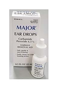 Amazon.com : MAJOR Ear Drops Earwax Removal Aid 0.5oz 15mL CARBAMIDE ...
