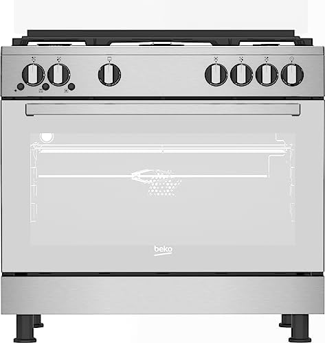 Gas Free Standing Stove - Cooking And Cooling Fans - 5 Burners - 90 cm ...