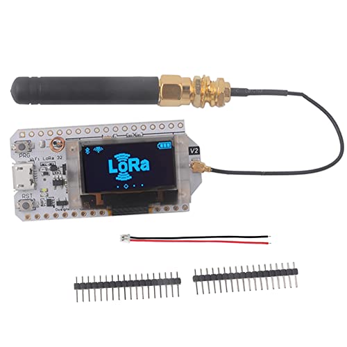 DIYmalls 915MHz ESP32 LoRa OLED 0.96 inch Module + LoRa Antenna U.FL ...