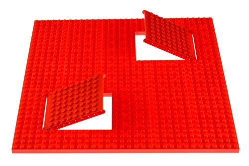 Buy Strictly Briks Classic Trap & Gap 10" x 10" Red Stackable Baseplate ...