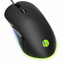 Amazon.com: INPHIC PB1 Wired Gaming Mouse [4800 DPI] [RGB Breathing ...