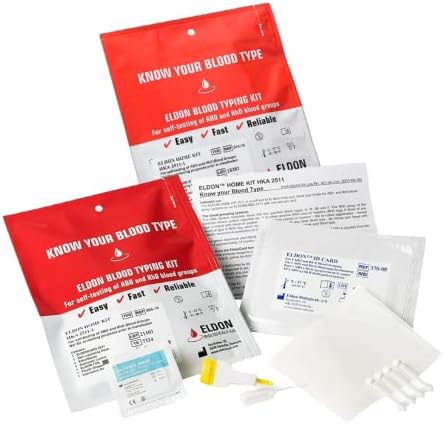 سعر Eldoncard Blood Typing Kit, 2 Tests, Know Your Blood Type, Instant ...