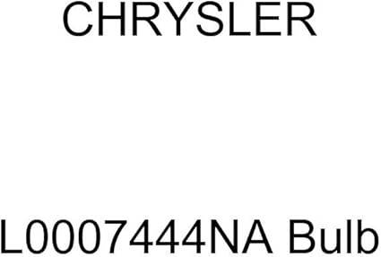 Amazon.com: Genuine Chrysler Parts - Bulb-Park and Turn (L0007444NA ...