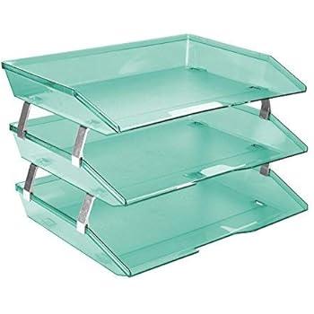 Amazon.com : Alba Three-Level Front Loading Wire Desktop Letter Size ...