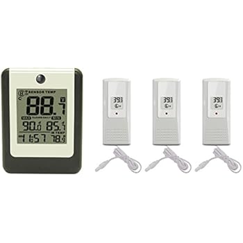 Amazon.com: Ambient Weather WS-15-X3 Wireless 8-Channel Thermometer ...
