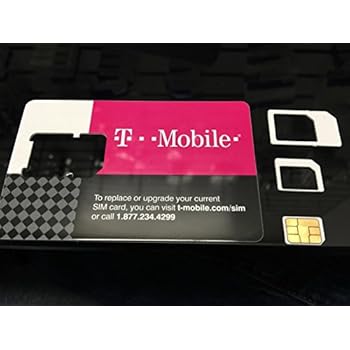 Amazon.com: T-Mobile Standard SIM Card for Any Unlocked GSM Phone (No ...