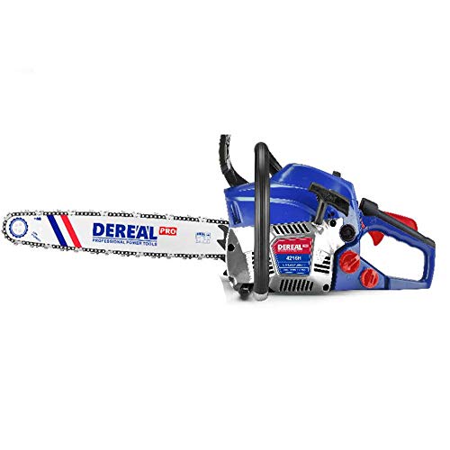 DEREAL Pro 4216H 42CC-2-Cycle Updated Version Gas-Chainsaw, 14-Inch Gas ...