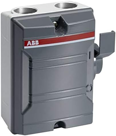 ABB Weatherproof Isolator 25A 3P GREY KSE325 Enclosed Switch DisconnectorTPN 2CMA142412R1000 ...