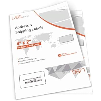 Amazon.com : 2x4 Labels Compatible with Inkjet and Laser Printers 10 Up ...