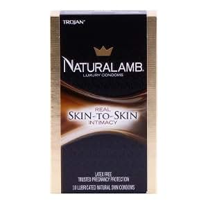 Amazon.com: Trojan Natural Lamb Lubricated Condoms (3 Condoms): Health ...