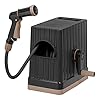 IRIS USA 49 ft. All-In-One Retractable Hose Reel with Garden Hose ...