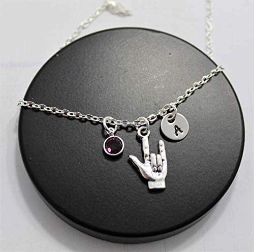 Amazon.com: ASL American Sign Language Jewelry - I Love You Sign ...