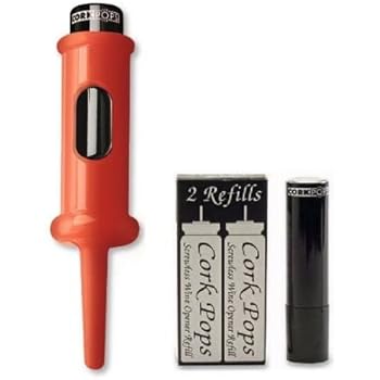 Amazon.com: Cork Pops CO2 Cartridge Bottle Opener 2 Refills: Kitchen ...