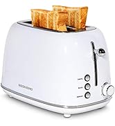 Amazon.com: REDMOND 2 Slice Toaster Retro Stainless Steel Toaster with ...