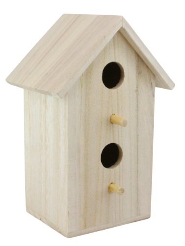 Amazon.com : Wood Tall Rectangle Bird House 6"X9"X4-3/4 : Garden & Outdoor
