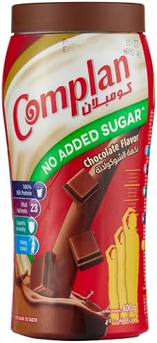 Complan Nutrition and Health Drink No Added Sugar Chocolate 400g, Packed with power of 100% Milk ...