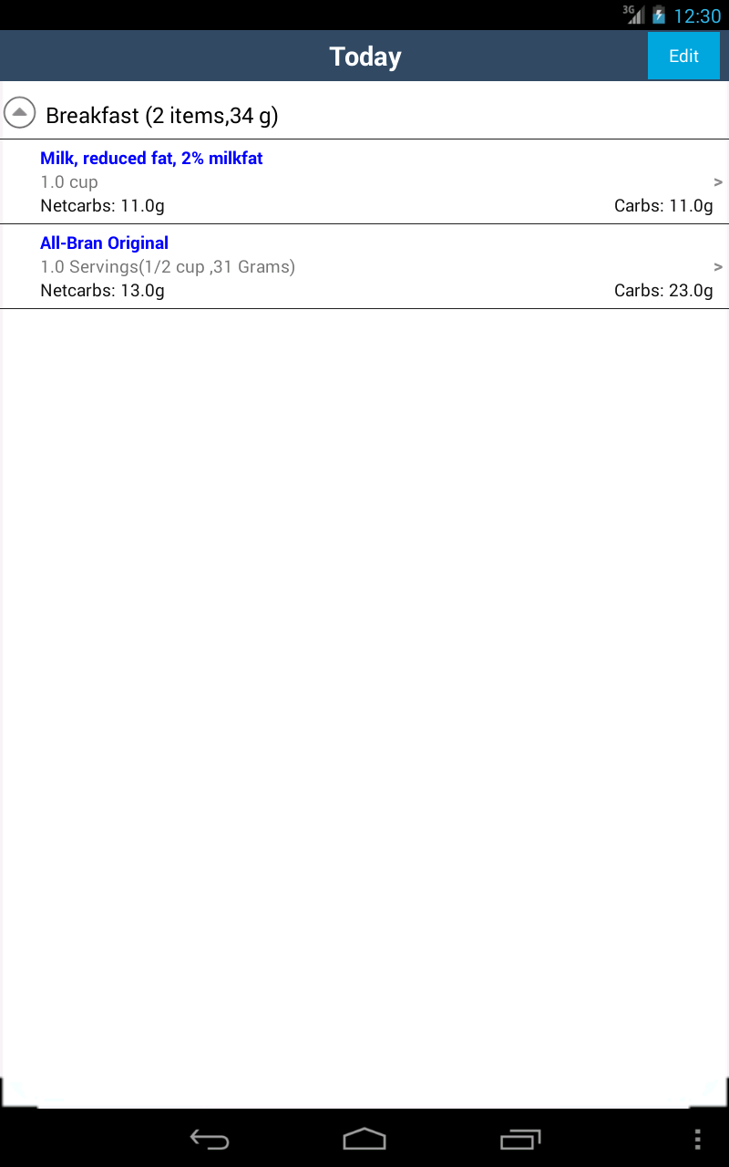 CarbsControl - Carb Counter and Tracker:Amazon.com:Appstore for Android