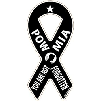 Amazon.com: BOLDERGRAPHX 3066 POW MIA Awareness Ribbon Decal 7"x 3 ...