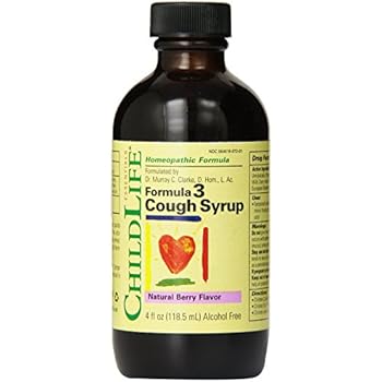 Amazon.com: Child Life Formula 3 Cough Syrup, Natural Berry Flavor, 4 ...