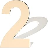 Amazon.com: Burbell 24" Tall x 0.4" Thick Wooden Numbers 1 2 3 Shapes ...
