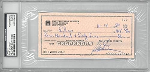 Roy DeMeo Mobster Signed Check PSA #83952409 With Albert DeMeo Signed ...