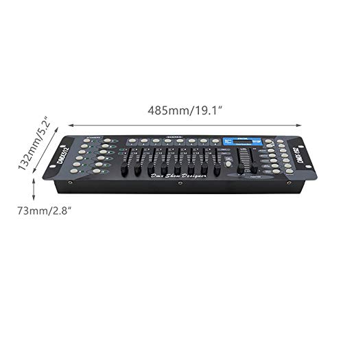 Dmx Controller, Dmx Console,192CH Dmx512 Console, With 2m/6.6 ft DMX Signal Cable, Controller ...