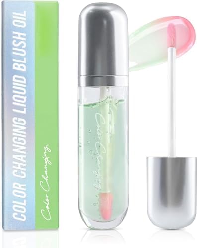 Azonee Color Changing Liquid Blush for Cheeks, Clear Water-Based PH ...
