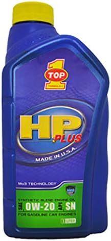 TOP1OIL HP PLUS Fully Synthetic Passenger Car Motor Oil 0W20 API SN (1 ...