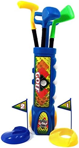 PowerTRC Deluxe Kid’s Toy Golf Set | 3 Golf Balls | 3 Types of Clubs ...