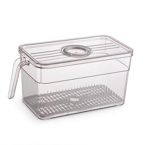 2 Piece Bread Crisper, Vegetable and Fruit Organizer with Handle and ...