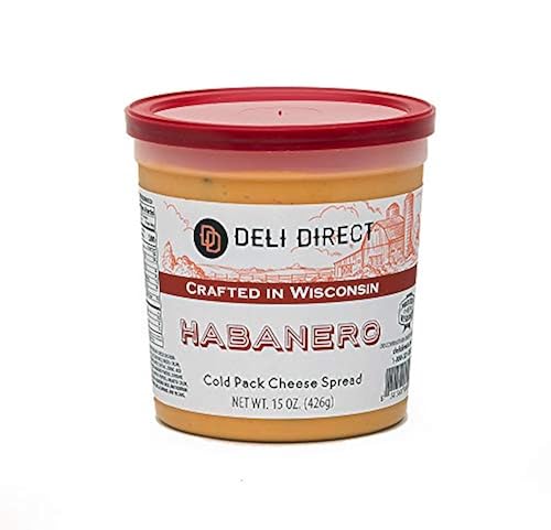 Deli Direct Habanero Cheddar Cheese Spread for Crackers, Cheese Dip for ...