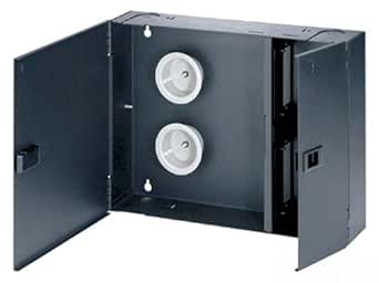 Panduit FWME4 2-Door 4-Adapter Panel Wall-Mount Enclosure, Black ...