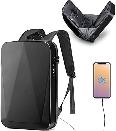 LIODUX Business Travel Backpack with USB Charging Port and Laptop ...