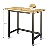 FLEXIMOUNTS Work Bench w/Drawer, 3000-lb Capacity，48“x 24“ Garage ...