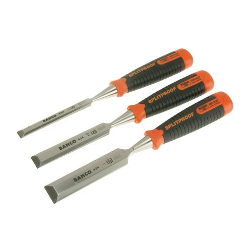 Bahco 424-P Bevel Edge Chisel Set 8 Wood Box BAH424PS8: Amazon.co.uk ...