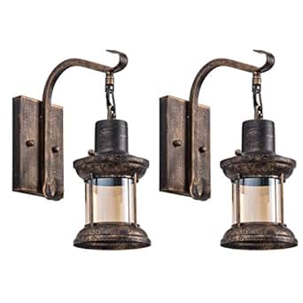 Rustic Indoor Light, Oil Rubbed Bronze Finish Vintage Wall Sconce ...