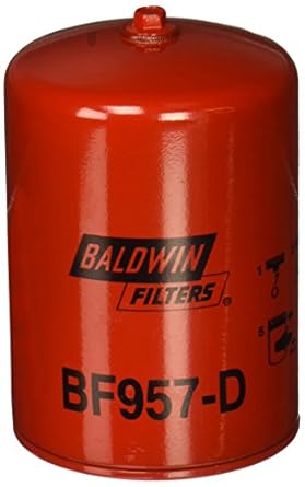 Amazon.com: Baldwin Heavy Duty BF957-D Fuel Filter,5-7/16 x 3-11/16 x 5 ...