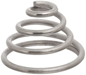 Conical Compression Spring, Type 302 Stainless Steel, Inch, 0.5 ...